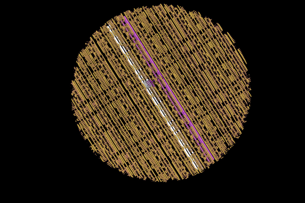 A Glimpse of a Microchip's Delicate Architecture | Discover Magazine