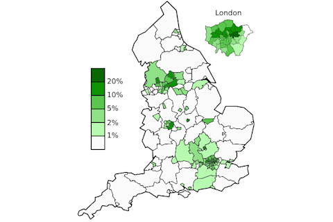 Map of Creationism in the United Kingdom | Discover Magazine