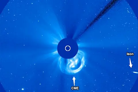 ISON Update: The Comet Streaks Toward the Sun, Which Promptly Lets Loose With a Coronal ...