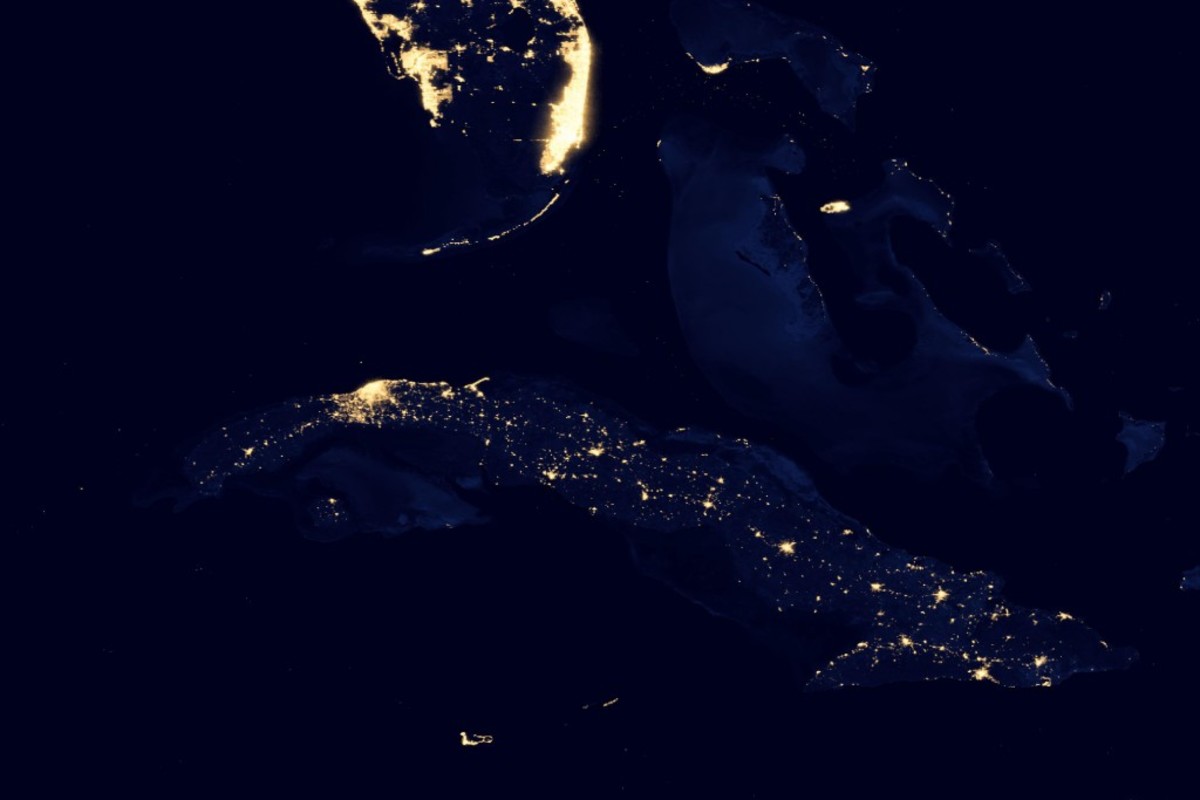 Satellite View of Cuba at Night Reveals the Impact of Embargo and a ...
