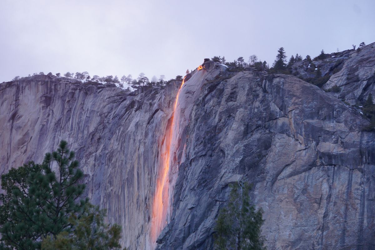 Yosemite’s Rare Firefall Returns This February — but the Fiery Glow ...